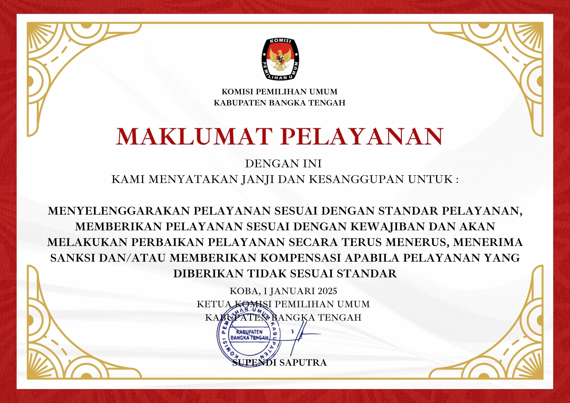 KPU KAB-BANGKATENGAH - Maklumat PPID